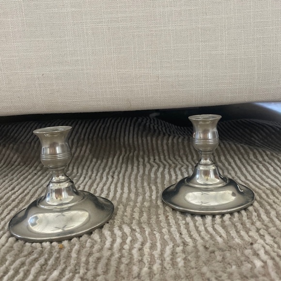 Vintage | Accents | Vintage Pewter Candlestick Set Of 2 | Poshmark